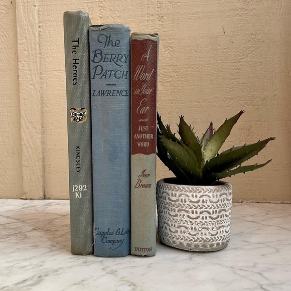 Vintage | Accents | Vintage Hardcover Book Set 3 | Poshmark